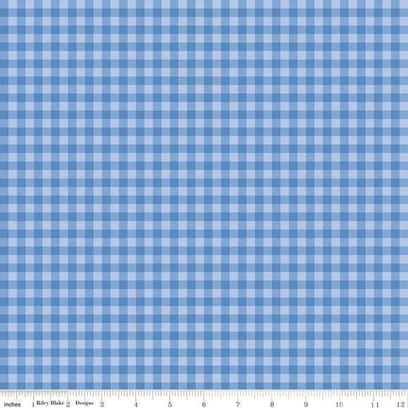 Add-On Backing: Penelope Gingham -Blue for Ramona Pre-Cut Quilt Kit ...