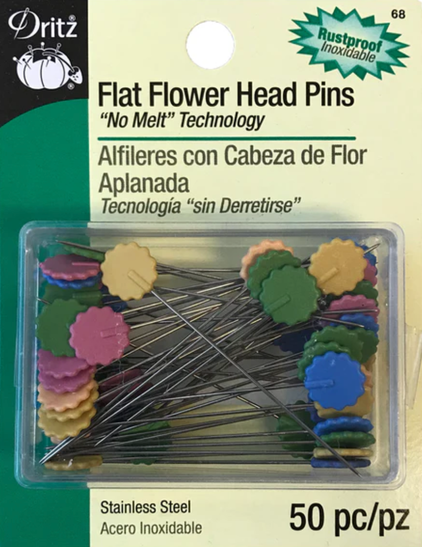 Flat Flower Head Pins – Quilt101